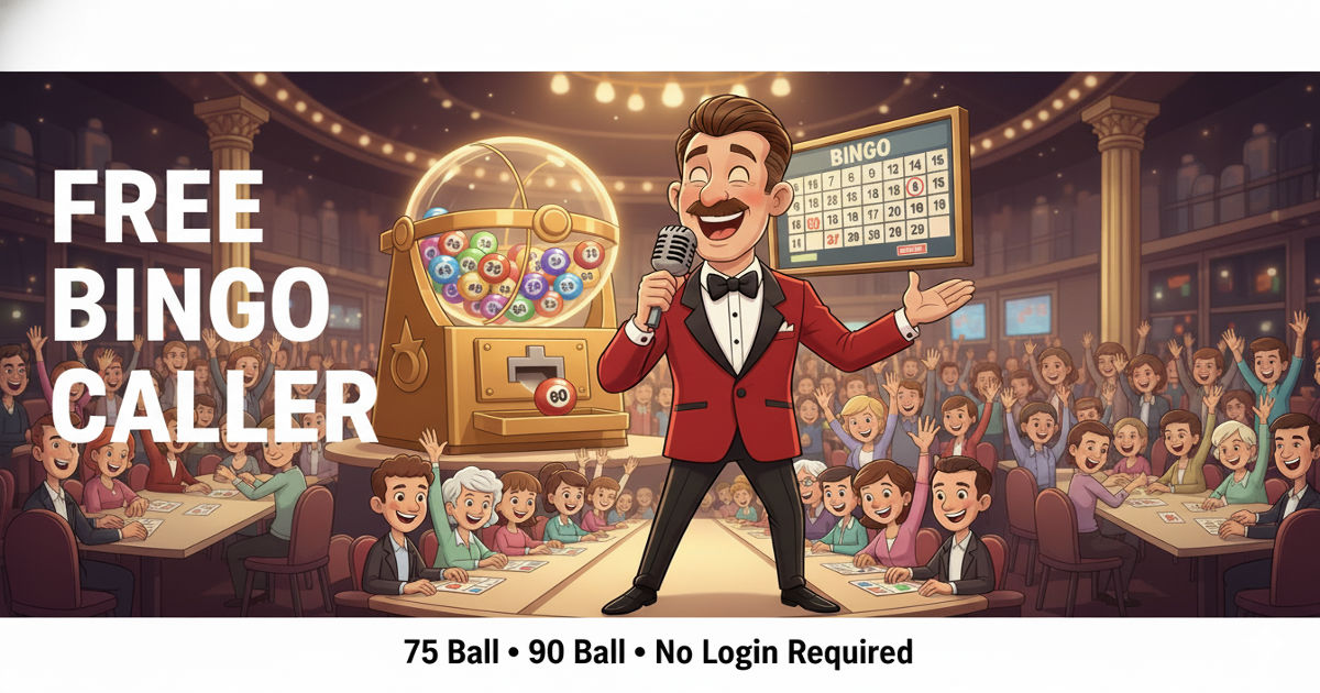 Celebrity Bingo Caller: Professional Bingo Arcade | Bingo.Surf